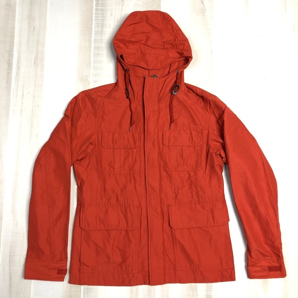 Uniqlo | Jackets & Coats | Uniqlo Xs Orange Field Jacket 4 Pocket ...